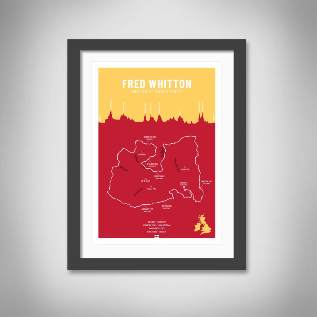 Fred Whitton Print - Personalised Fred Whitton Challenge Poster
